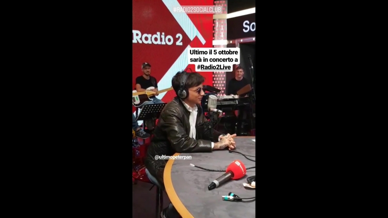 Rai Radio 2 IG Story 2/10/18 — Видео от Ultimo › Ультимо | ВКонтакте